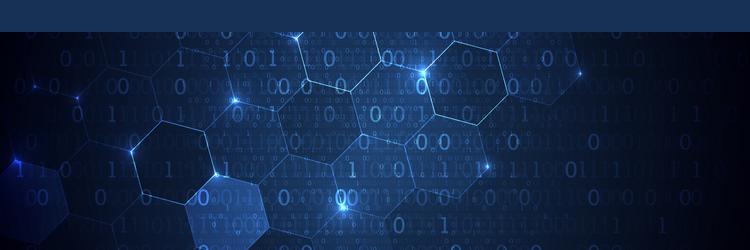 Technology background big data concept binary Vector Image