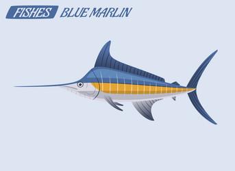 Cartoon sardine fish isolated cute character Vector Image