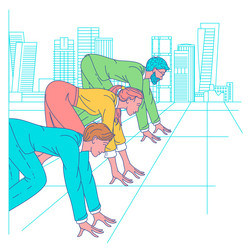 Marathon run Royalty Free Vector Image - VectorStock