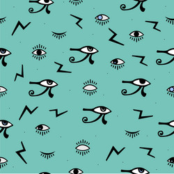 Third eye seamless pattern Royalty Free Vector Image