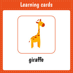 Giraffe Flashcard Vector Images (99)