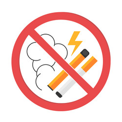 No smoking vaping icon sign Royalty Free Vector Image