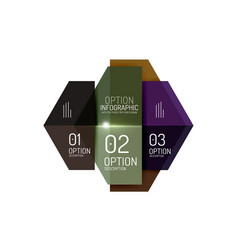 Paper business option button infographic templates