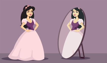 Cute little princess Royalty Free Vector Image