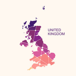 United kingdom map Royalty Free Vector Image - VectorStock