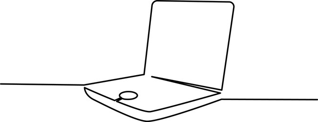 Continuous one line drawing Royalty Free Vector Image