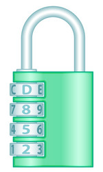 Number Lock Vector Images (over 9,500)