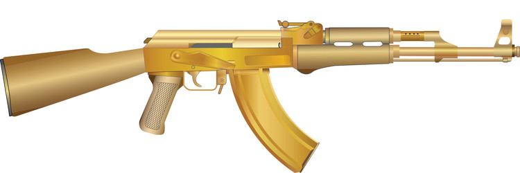 AK-47 Assault Rifle Royalty Free Vector Image - VectorStock