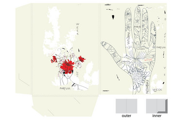 Die Cut Folder Templates Vector Images (over 290)