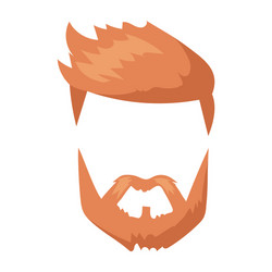 Chevron goatee beard style men facial Royalty Free Vector