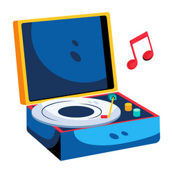 Vinyl player Royalty Free Vector Image - VectorStock