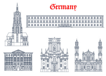 Strasbourg Reformed Church Royalty Free Vector Image