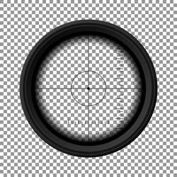 Sniper scope overlay Royalty Free Vector Image