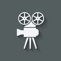 Film roll design element Royalty Free Vector Image