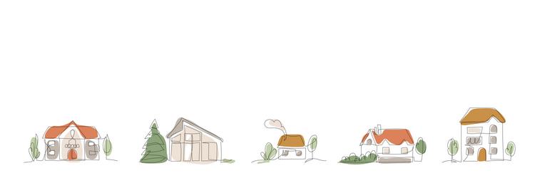 House in continuous line art drawing style Vector Image