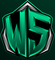 Initial ws logo design ws logo design Royalty Free Vector