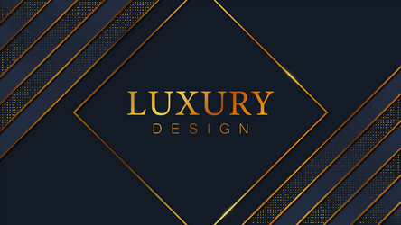 Luxury golden round frame Royalty Free Vector Image
