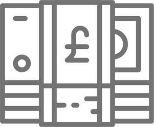 Pound currency icon Royalty Free Vector Image - VectorStock