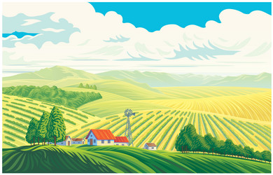 Rural Village Vector Images (over 34,000)