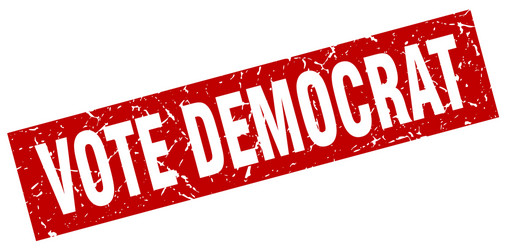 Vote Stamp - Red Grunge Royalty Free Vector Image