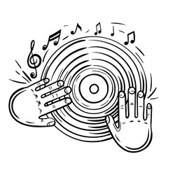 Vinyl Record Drawing Vector Images (over 1,300)