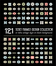 Different of ticket stub set Royalty Free Vector Image