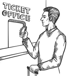 Colorful entrance ticket for one person Royalty Free Vector