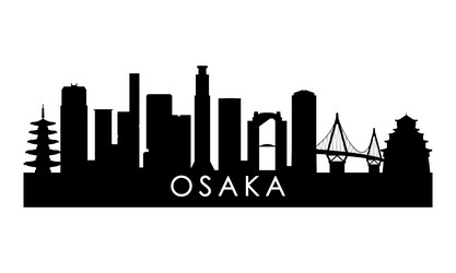 Osaka City Skyline Silhouette Vector Images (over 110)