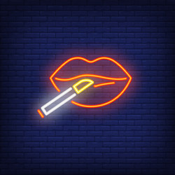 Tobacco shop logo cigarettes night Royalty Free Vector Image