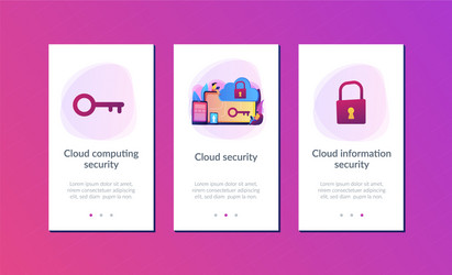 Parental control software app interface template Vector Image