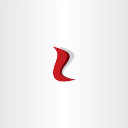 Red letter l logo set logotype l icon design Vector Image