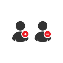 Person icon symbol isolated on white background Vector Image