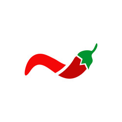 Red chili logo design template Royalty Free Vector Image