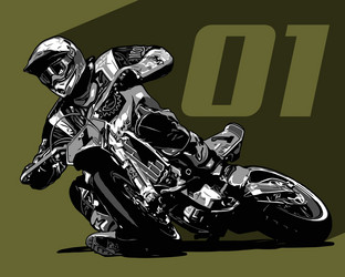 Yellow supermoto template Royalty Free Vector Image