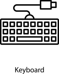 Computer keyboard Royalty Free Vector Image - VectorStock