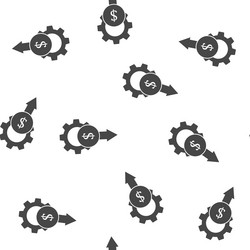 Cost reduction icon seamless pattern on a white Vector Image