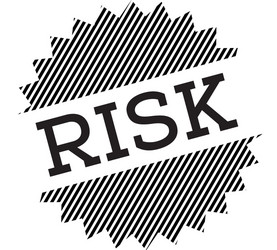 Risk black stamp Royalty Free Vector Image - VectorStock