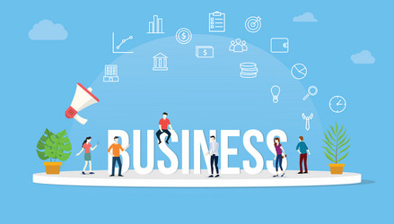 People doing different business activities Vector Image