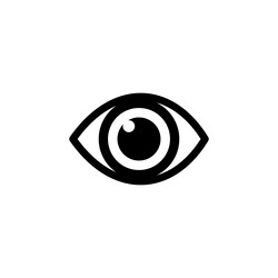Eye icon set eye icon look and vision icon Vector Image