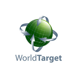 Green tree root world map with earth house concept