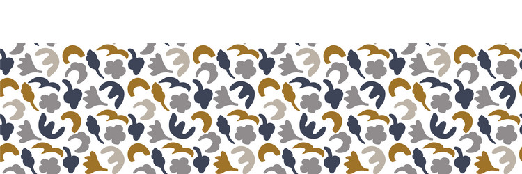 Masculine geometric seamless border pattern Vector Image