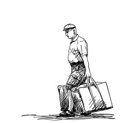 Man of Carrying Heavy Load Vector Images (over 510)