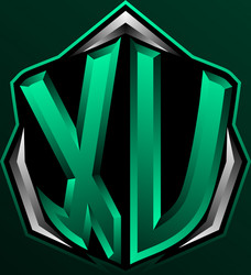 Initial vx logo design with cool style Royalty Free Vector