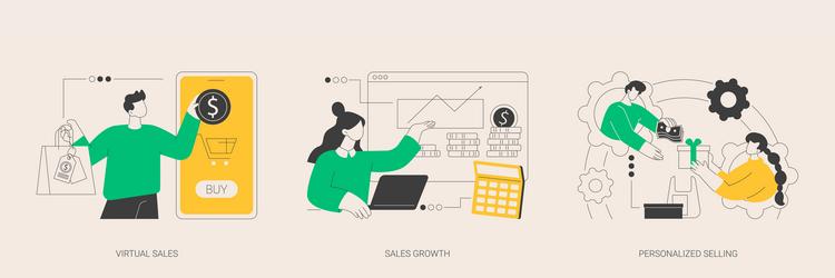 Sales manager abstract concept Royalty Free Vector Image