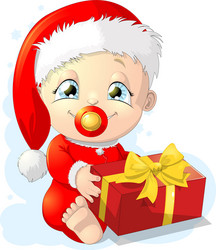 Santa claus on a white background Royalty Free Vector Image