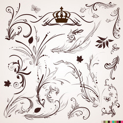 Vintage leaf design Royalty Free Vector Image - VectorStock