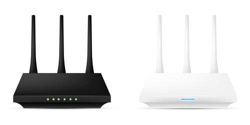 Modem icon simple wifi router Royalty Free Vector Image