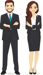 Business woman team set Royalty Free Vector Image