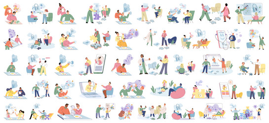 Mental health emotional wellbeing is essential Vector Image