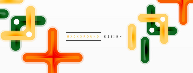 Minimal geometric background cross line design Vector Image